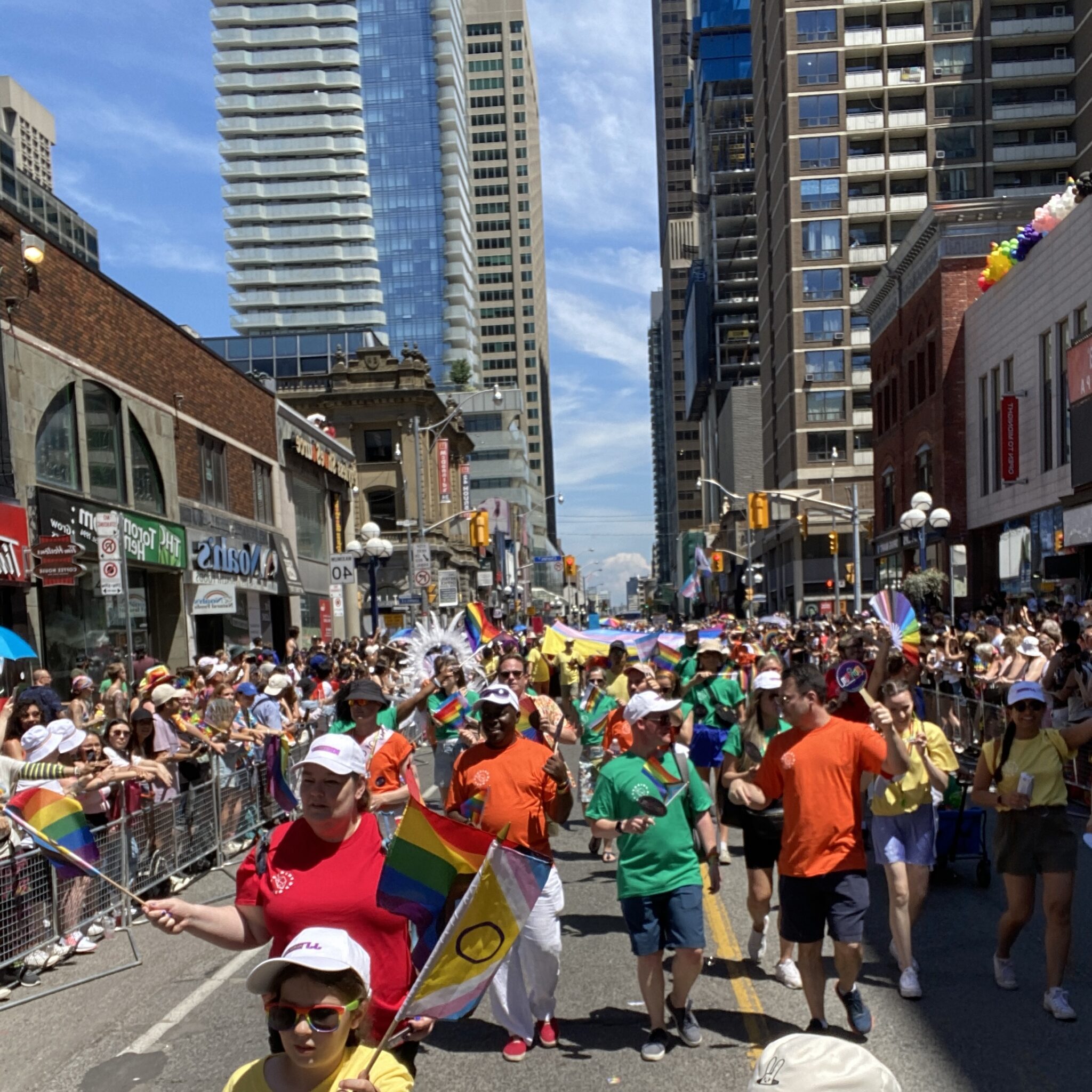 Dixon Hall Staff Marches in Toronto’s 2023 Pride Parade! - Dixon Hall
